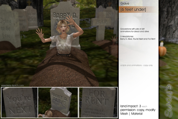 Second Life Marketplace - Sway's [6 feet under] Grave